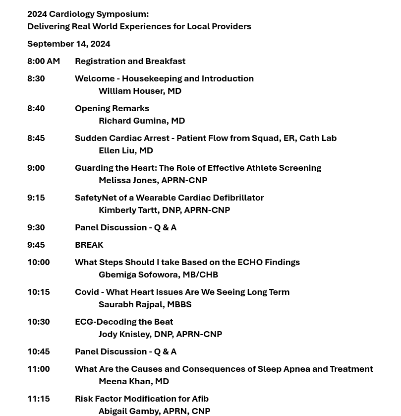 2024 Cardiology Symposium: Delivering Real World Experiences for Local ...