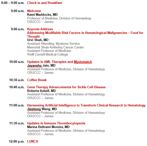 2025 Hematology Symposium - 9/26/2025 | Conferences | Continuing ...